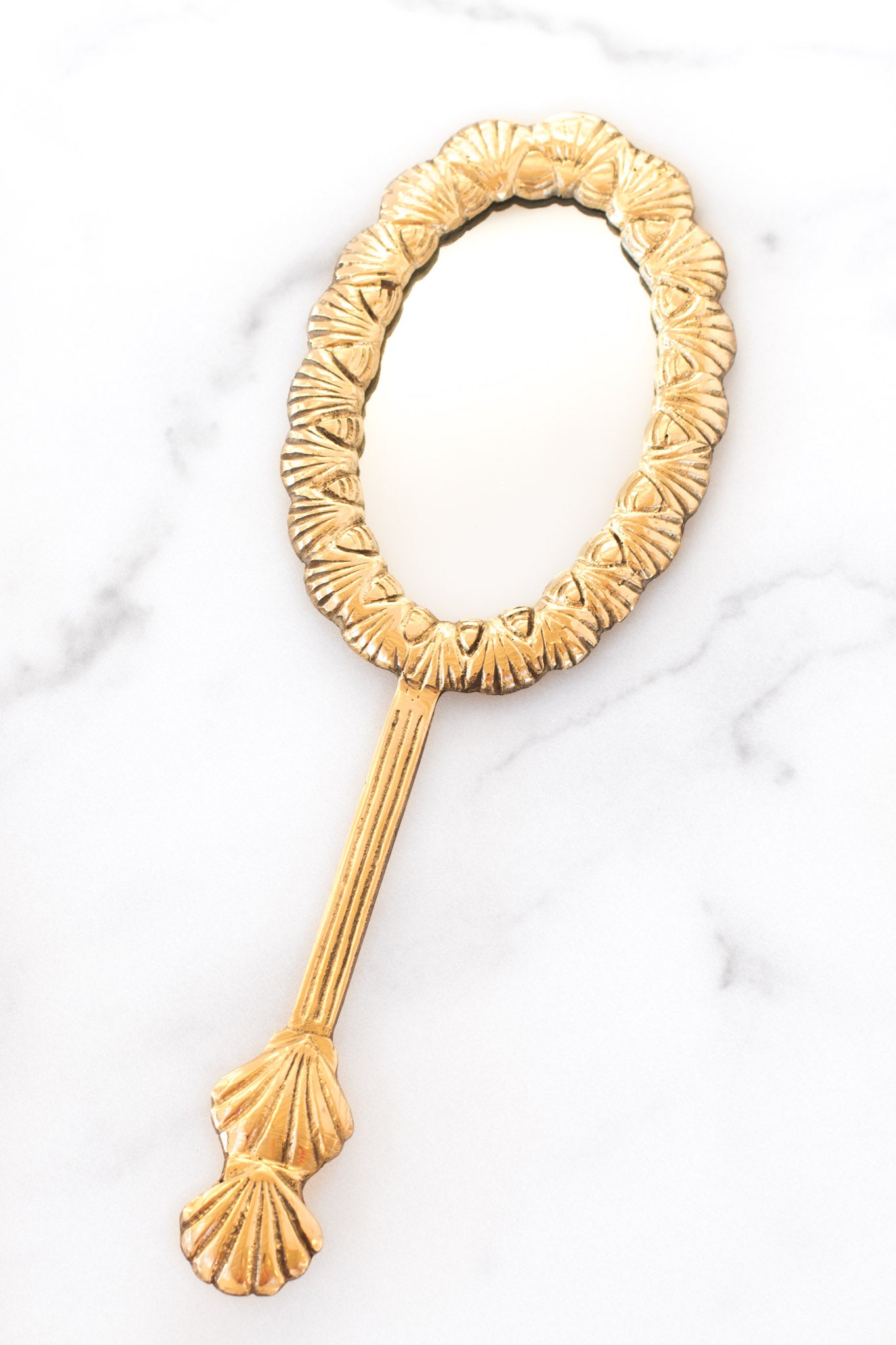 Brass Shell Hand Mirror – Gathered Home